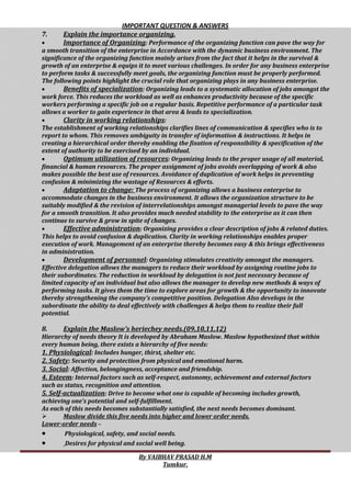 principles of management important questions and answers for b.com ...