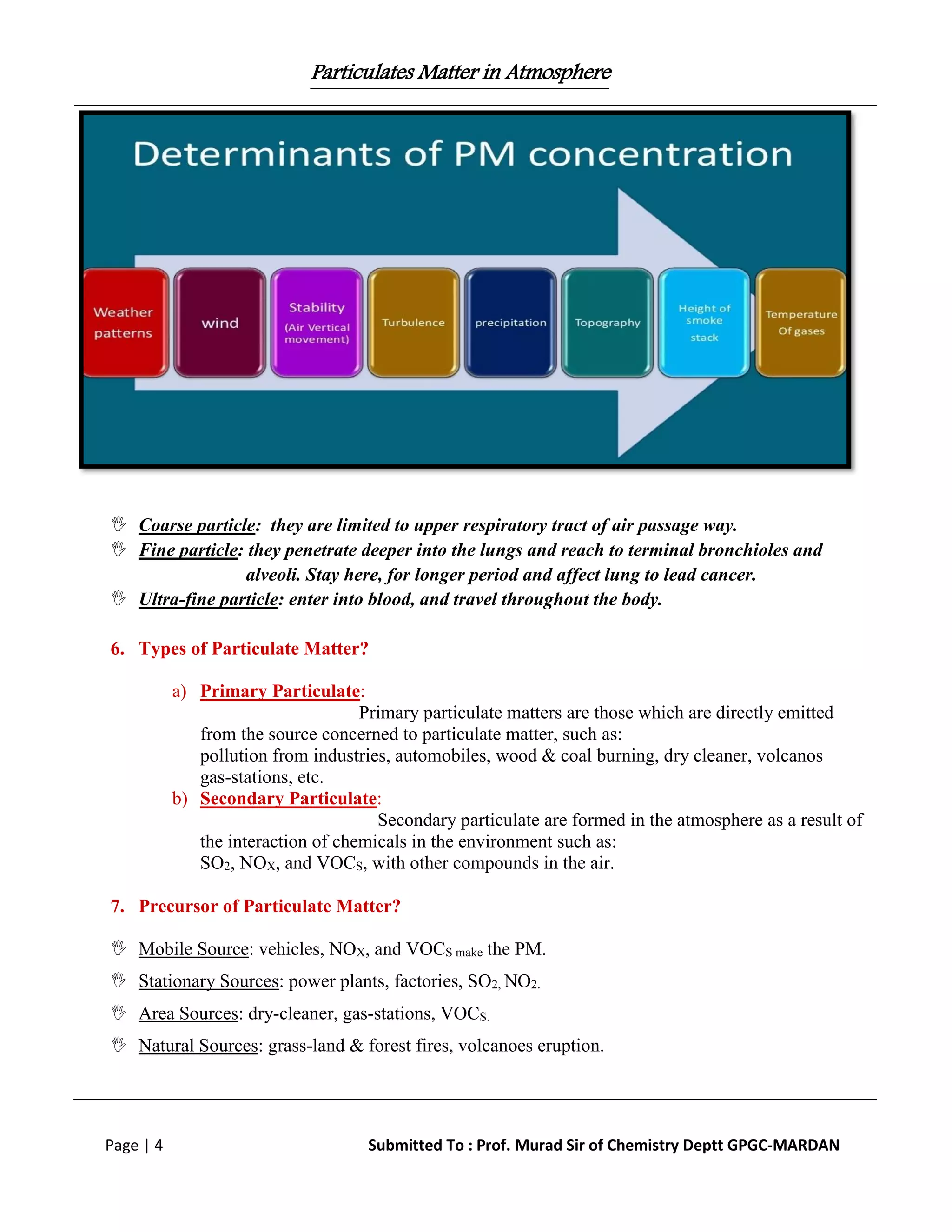 PARTICULATE MATTER IN DETAIL LATEST 2017 UPDATED | PDF