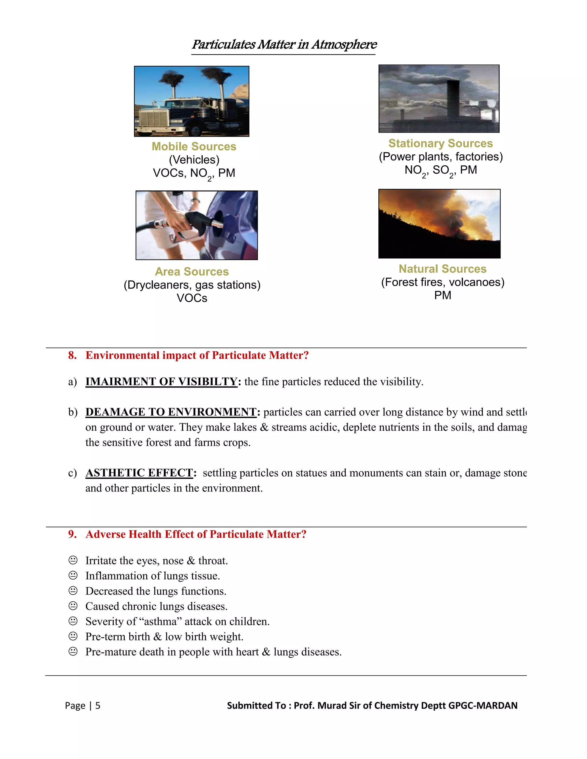 PARTICULATE MATTER IN DETAIL LATEST 2017 UPDATED | PDF