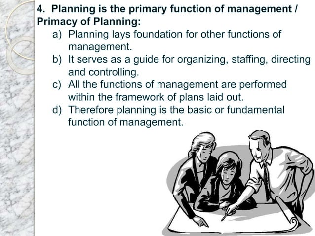planning and characteristics of sound plan in management | PPTX