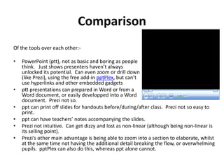 PMC of Presentation Tools | PPTX