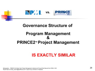 Pmi Pmbok Vs Prince2 | PPT | Business Administration | Business