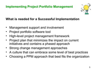 Implementing Project Portfolio Management | PPT