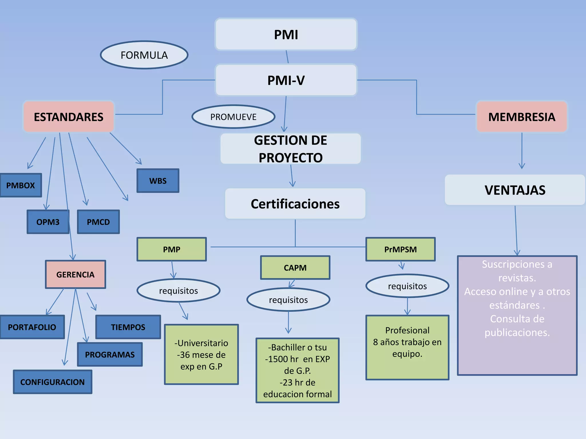 Mapa conceptual PMI | PPTX