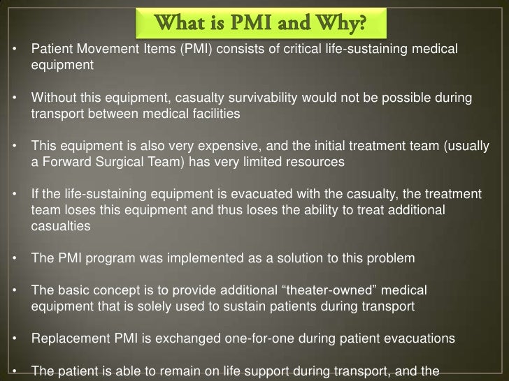 PMI Presentation