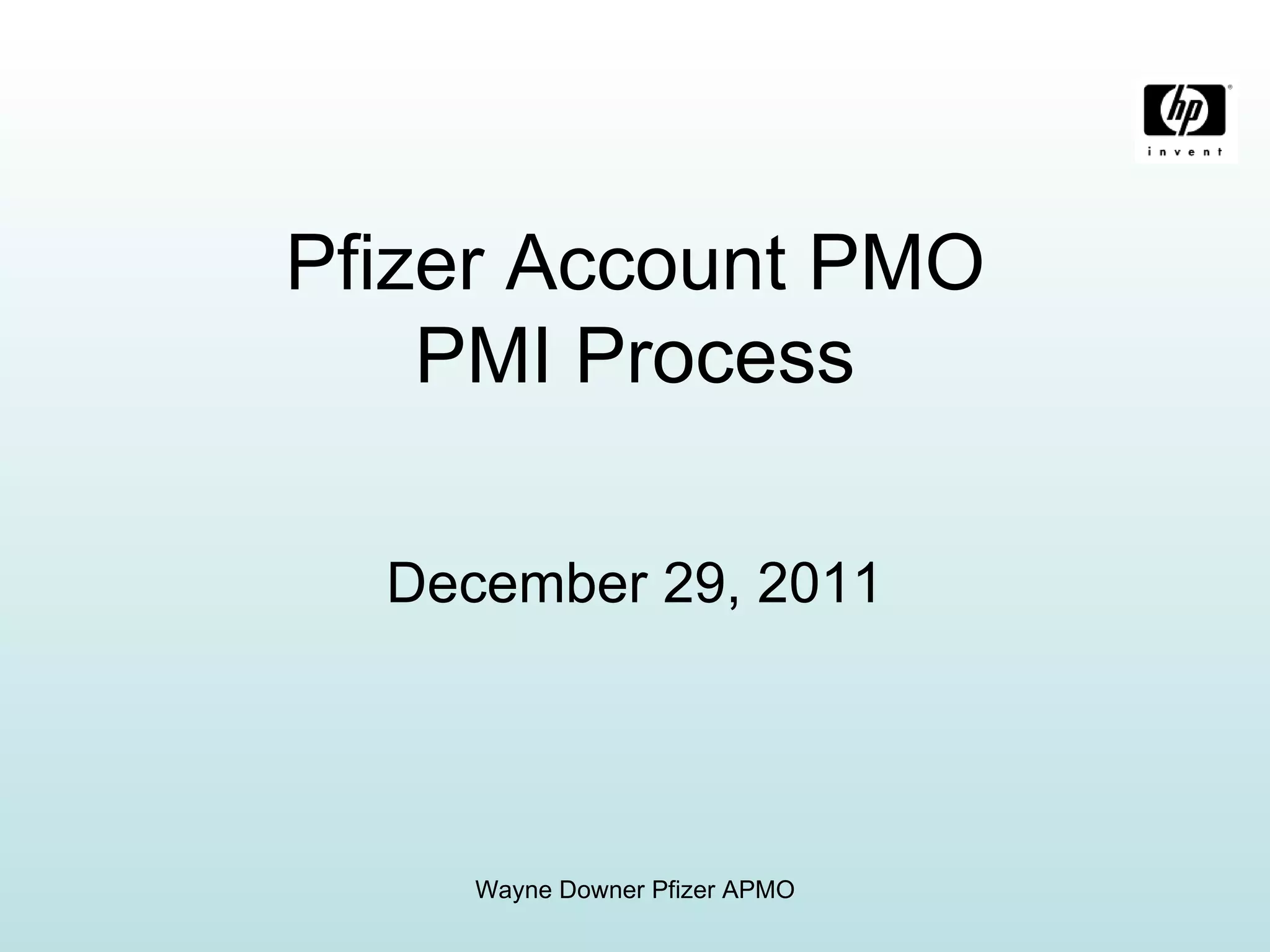 Pmi process | PPT