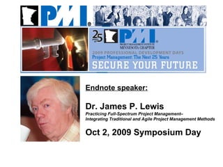 PMI Minnesota’s 2009 Professional Development Days | PPT