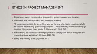 Project Ethics | PPT