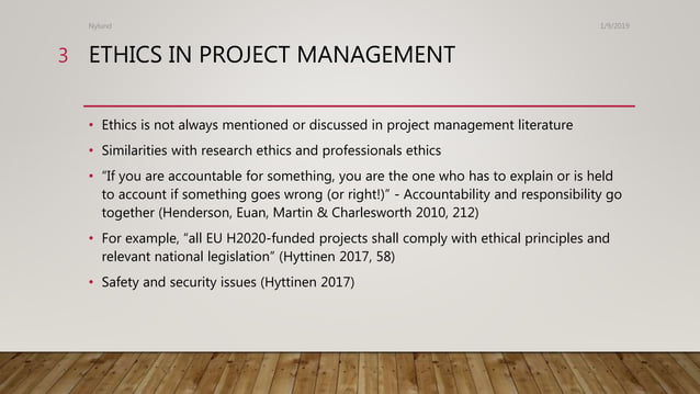 Project Ethics | PPT
