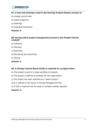 PMI Project Management Associate (CAPM) Certification | Study Guide | PDF