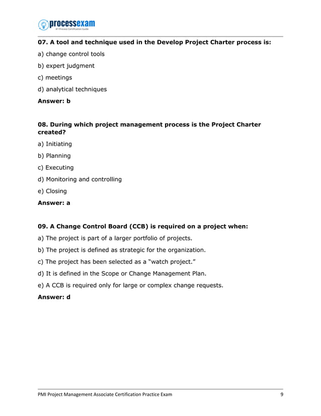 PMI Project Management Associate (CAPM) Certification | Study Guide | PDF | Business | Business ...