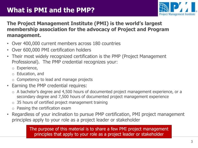 pmi project management principles.pptx | Human Resources | Business
