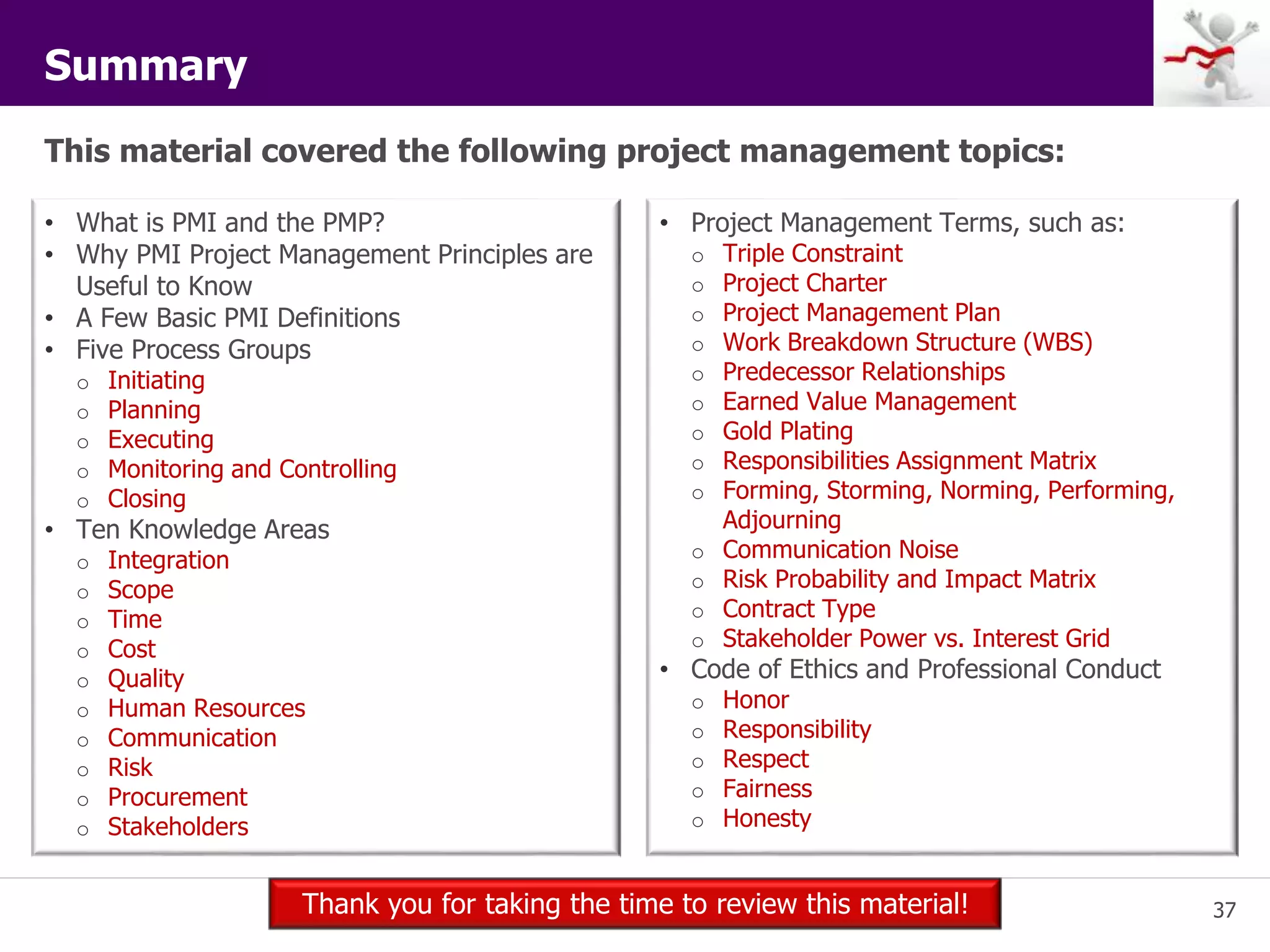 PMI Project Management Principles | PPTX