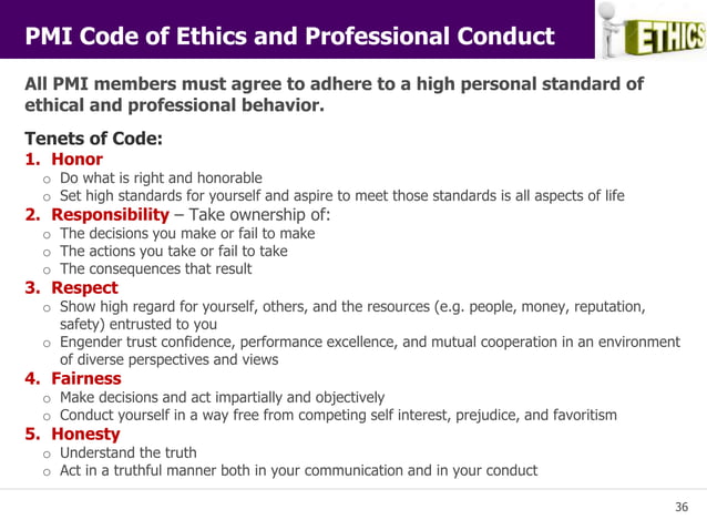 PMI Project Management Principles | PPTX