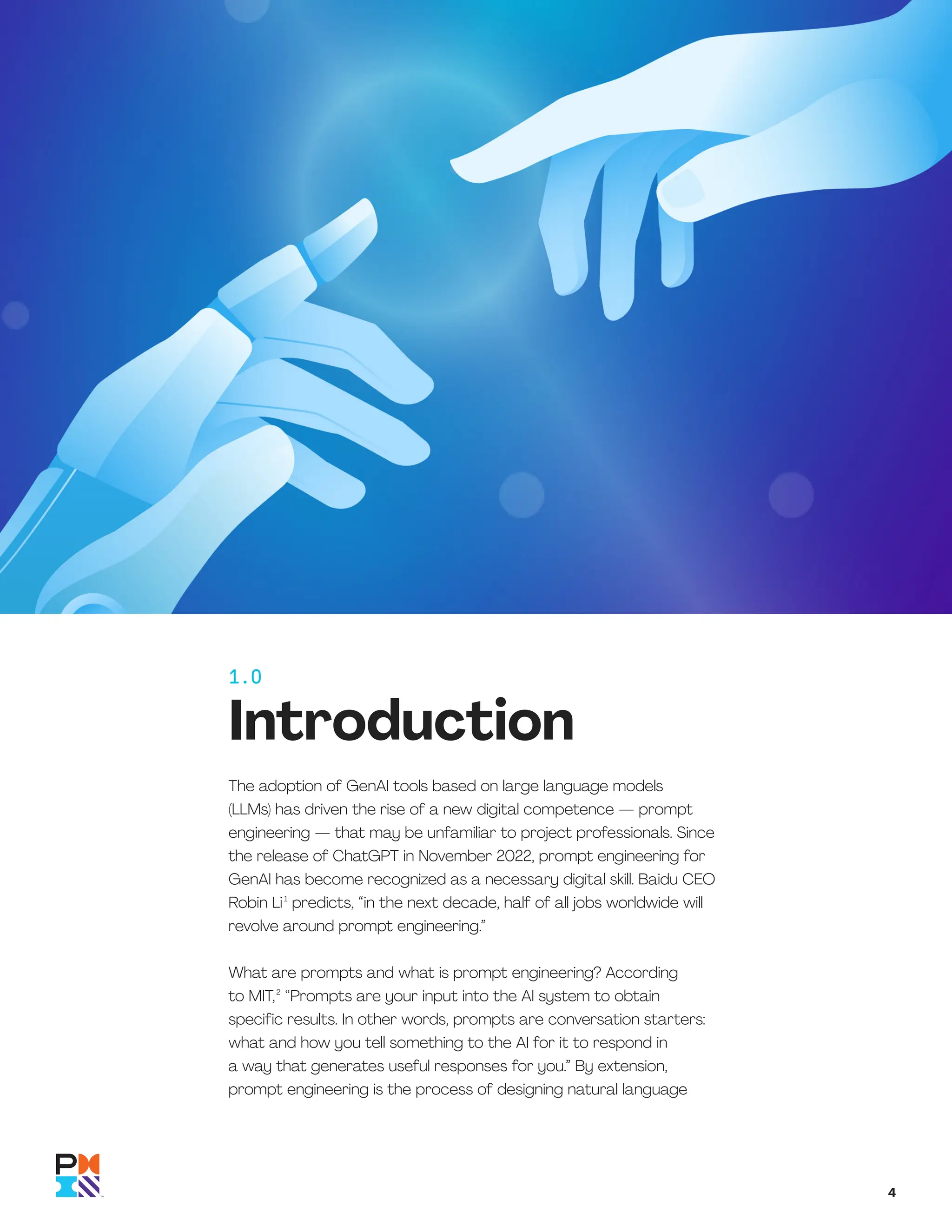 PMI Prompt Engineering | Gen AI Program Management | PDF