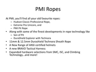 FSE SAFE PMI Rope - Emergency - Rescue - Safety | PPT