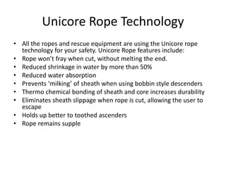 FSE SAFE PMI Rope - Emergency - Rescue - Safety | PPT