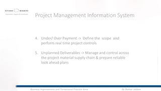 Project Management Information System (PMIS) - System Benefits Summary | PPT