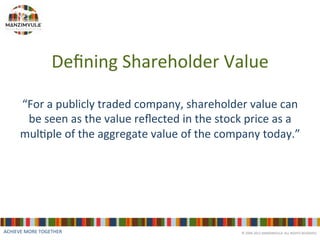 Shareholder Value or Corporate Social Responsibility | PDF