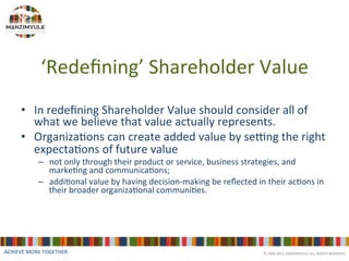 Shareholder Value or Corporate Social Responsibility | PDF