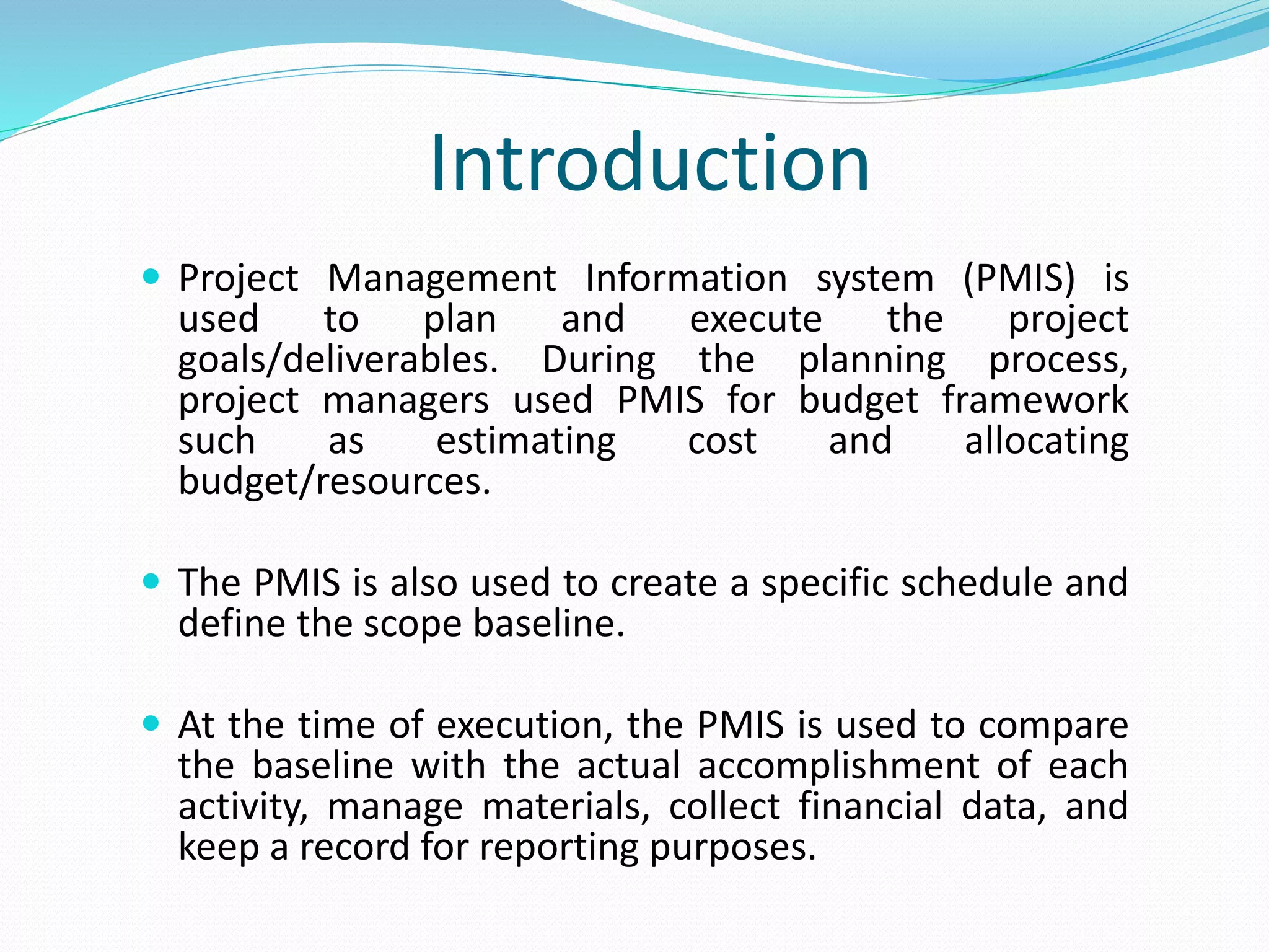 Project Management Information System (VJTI MUMBAI) | PPTX