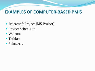 Project Management Information System (VJTI MUMBAI) | PPTX