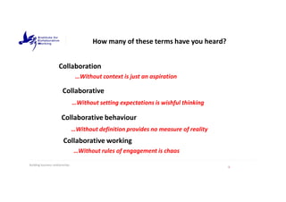 The role of Collaborative Relationships in complex Projects | PDF ...