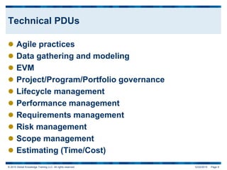 How the New PMP Exam and PDU Structure Impacts You | PPT