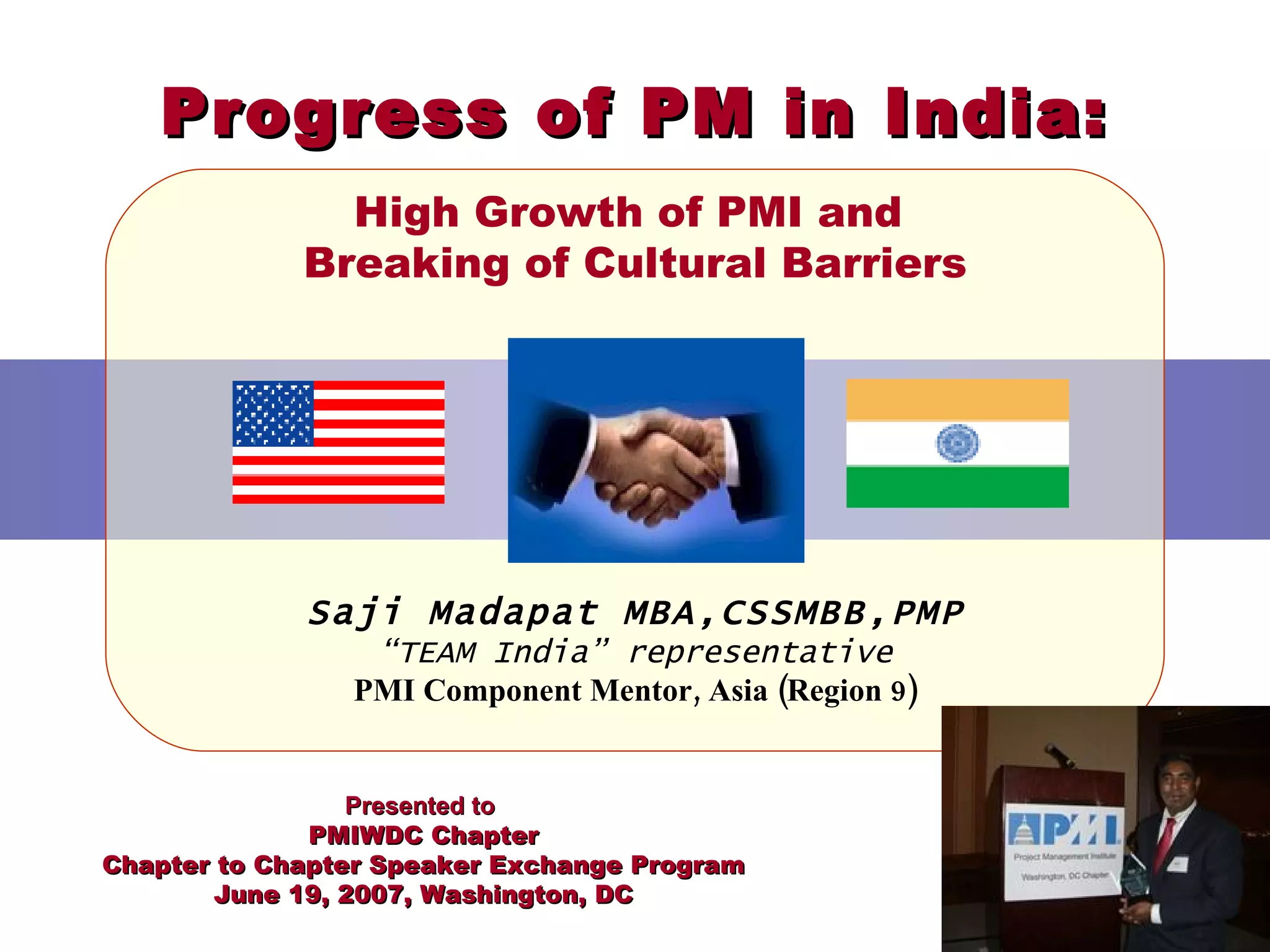 “Realizing Envisioned PMI Goal at Asia & Breaking Cultural Barriers in ...