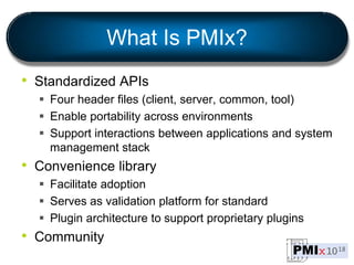PMIx Tiered Storage Support | PPTX