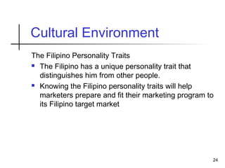 Principles of Marketing Philippine Marketing Environment | PPT