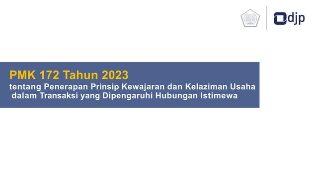 PMK 172 Tahun 2023 PPT PMK 172 Tahun 2023 PPT | PPTX