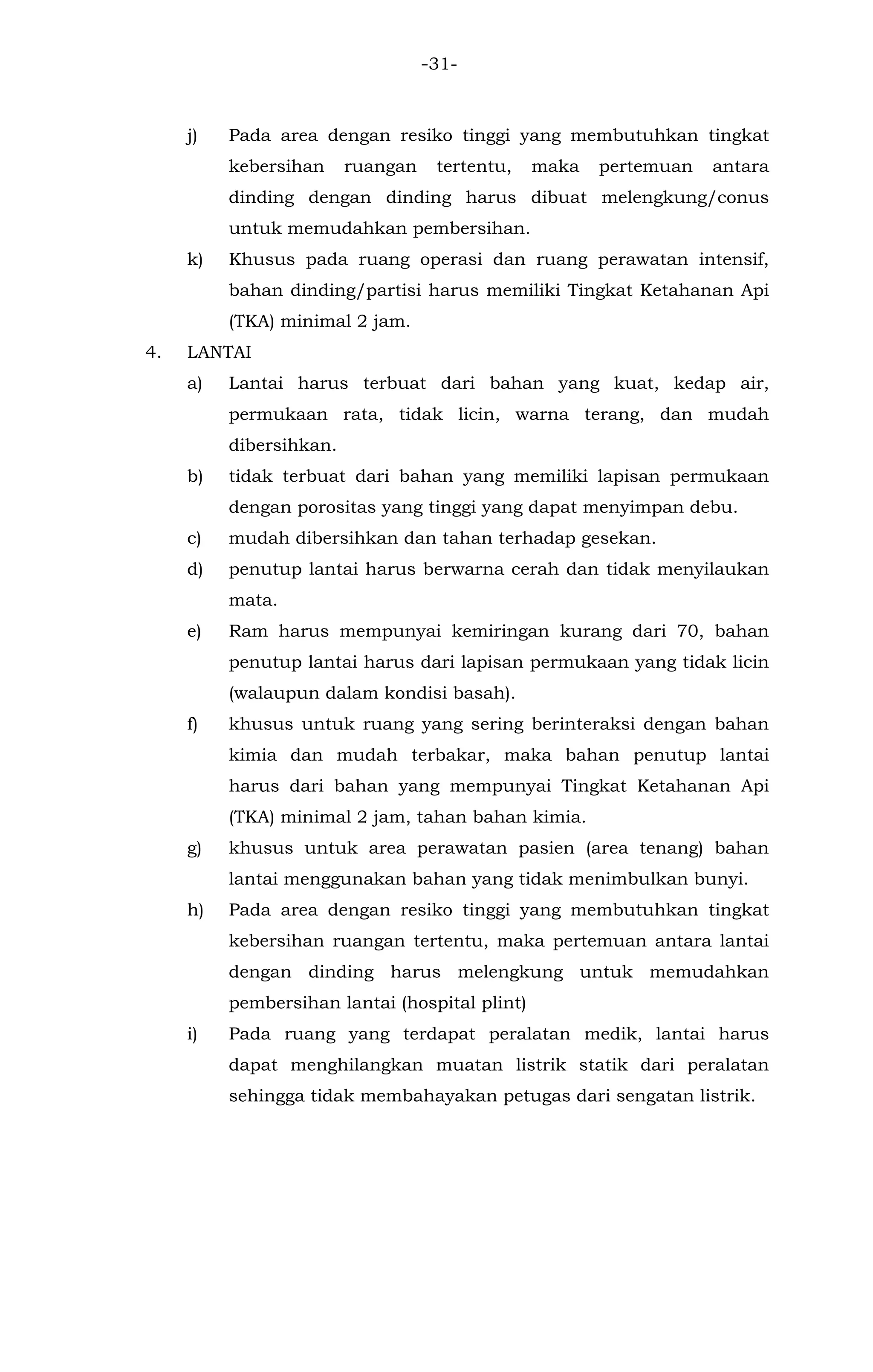 Pmk 24 2016 persyaratan teknis bangunan dan prasarana rs | PDF