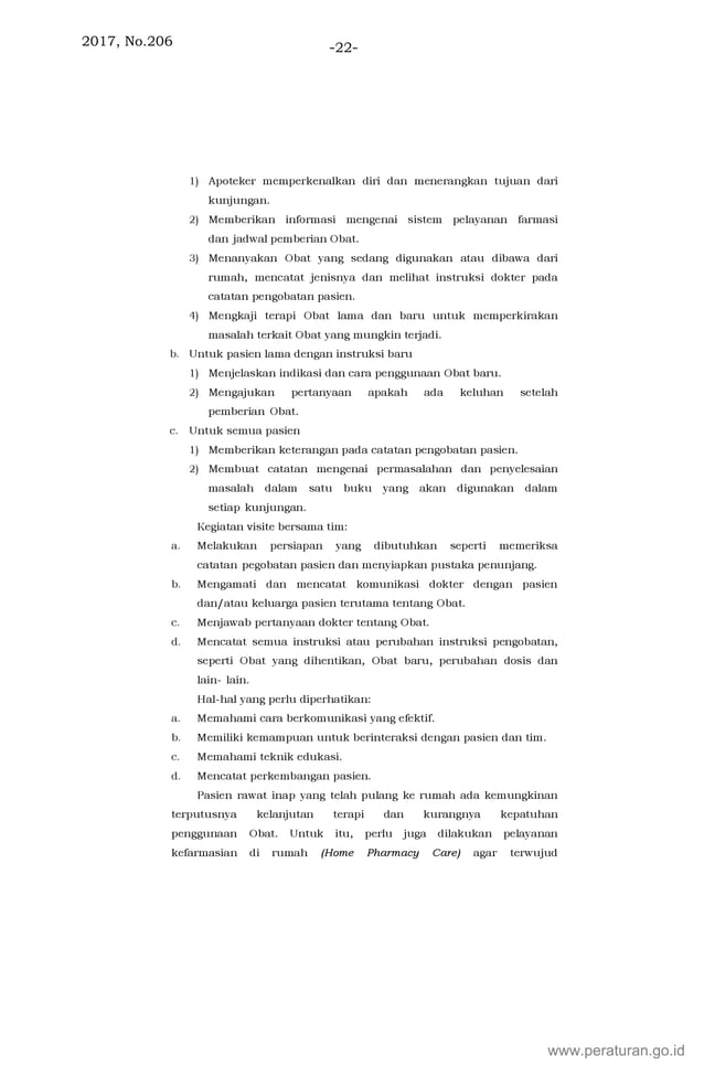 Permenkes 74 tahun 2016 | PDF