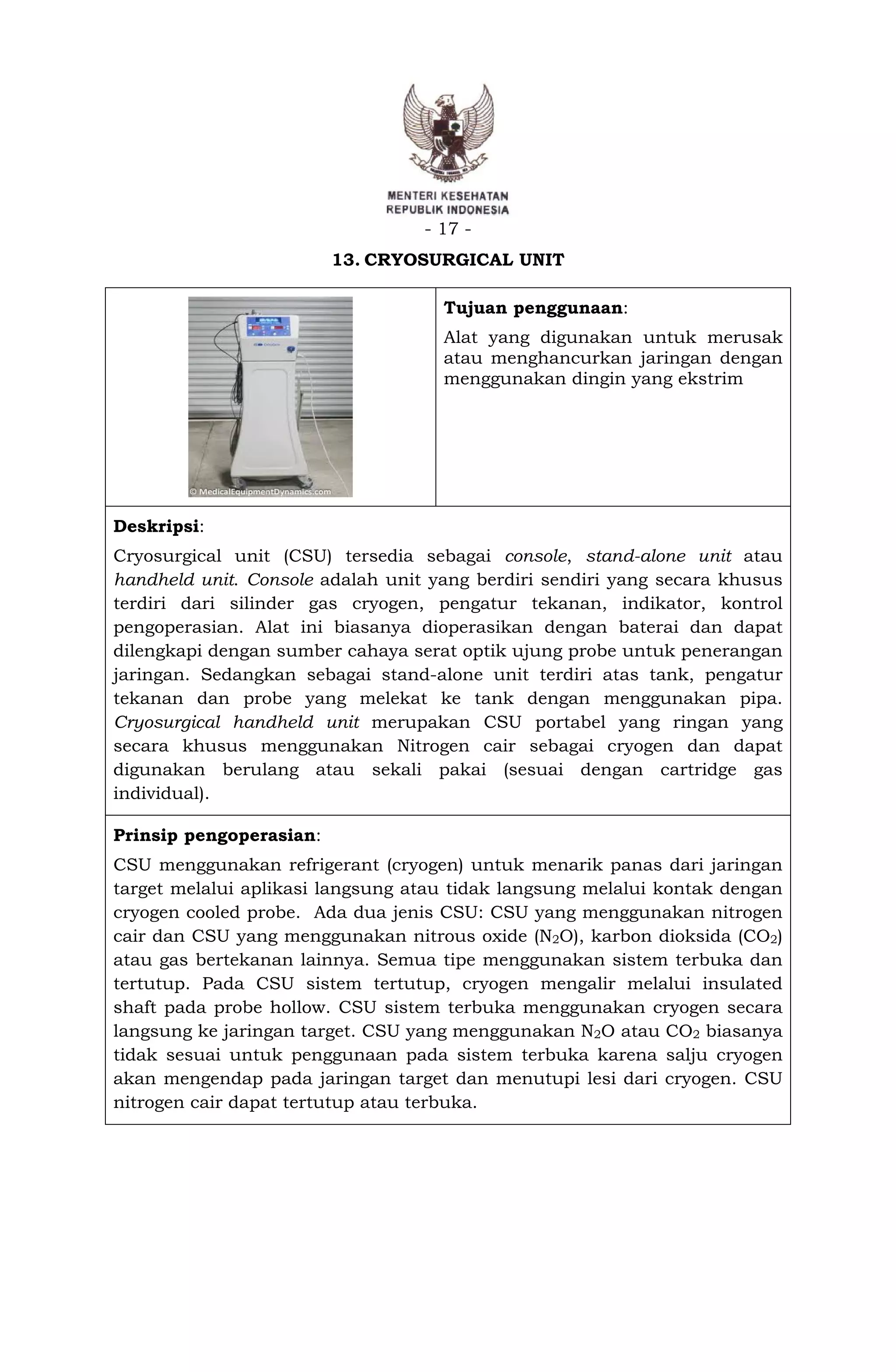 Permenkes No. 118 Tahun 2014 Tentang Kompendium Alat Kesehatan | PDF