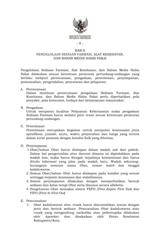 Pmk no. 35 ttg standar pelayanan kefarmasian di apotek | PDF