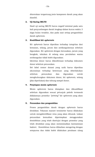 Pmk no. 91_ttg_standar_transfusi_pelayanan_darah_ | PDF