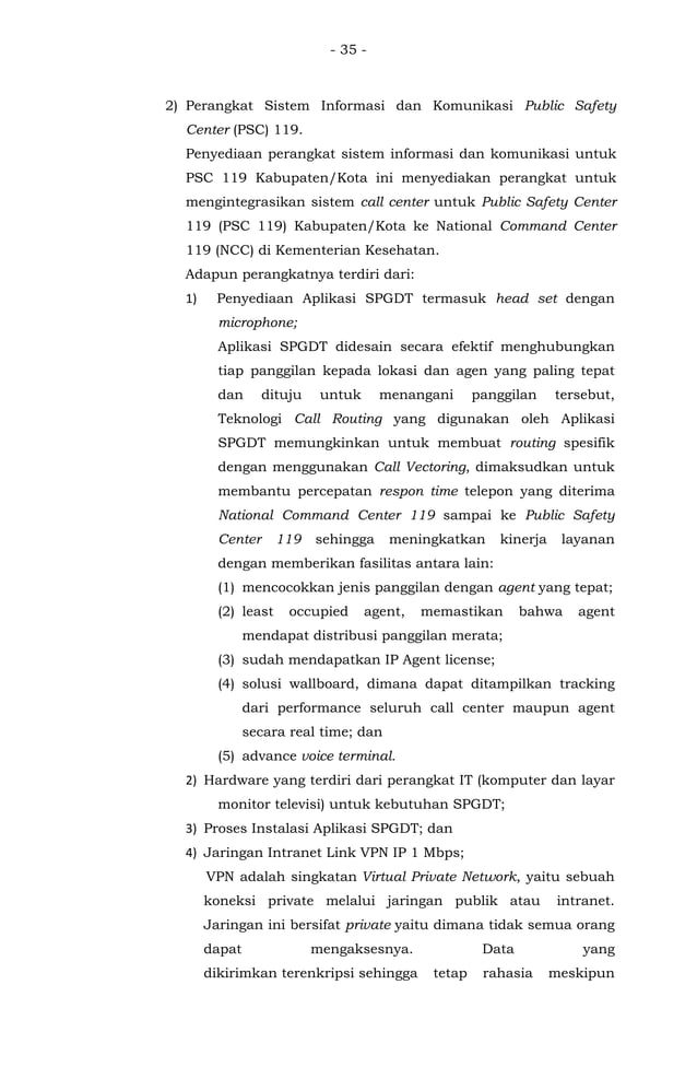 Permenkes RI no 2 Th 2019 tentang petunjuk operasional penggunaan dak ...