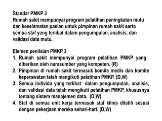 PENINGKATAN MUTU DAN KESELAMATAN PASIEN PMKP | PPTX