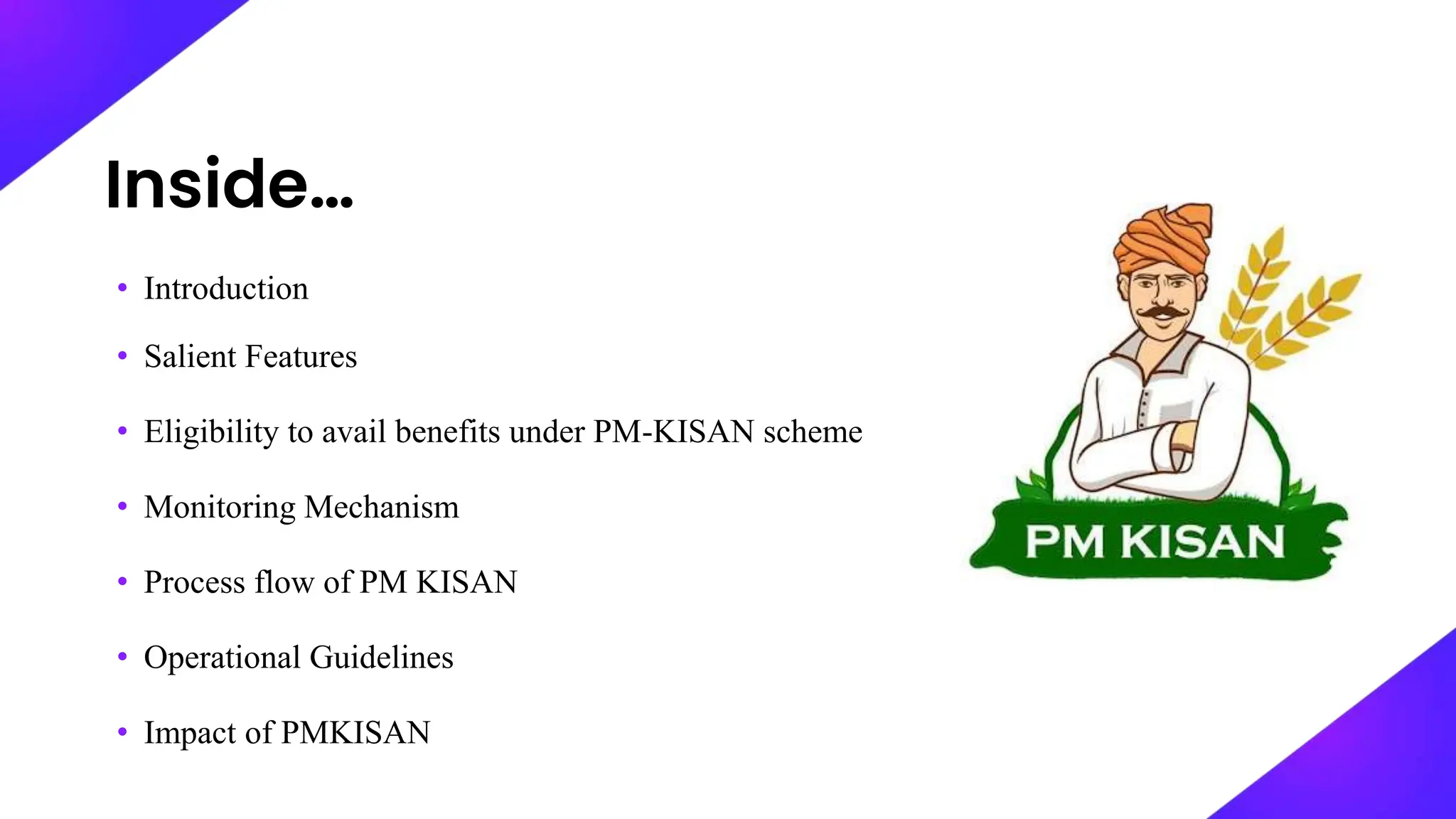Pradhan mantri kissan samman yojana presentation | PPTX