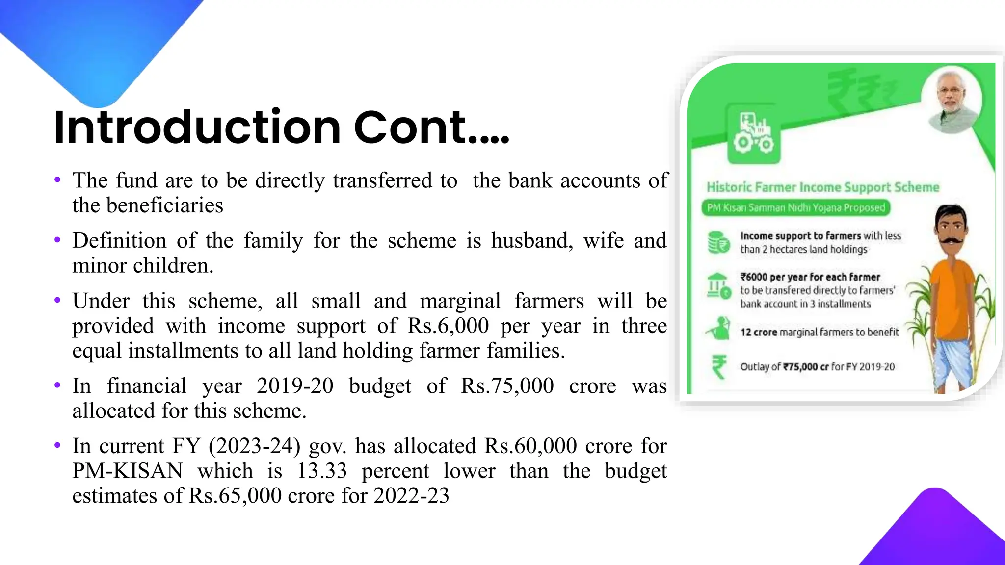Pradhan mantri kissan samman yojana presentation | PPTX