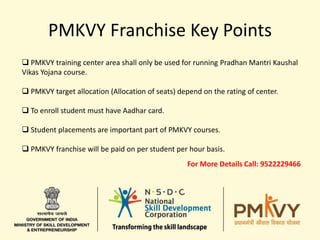 Pmkvy franchise | PPT