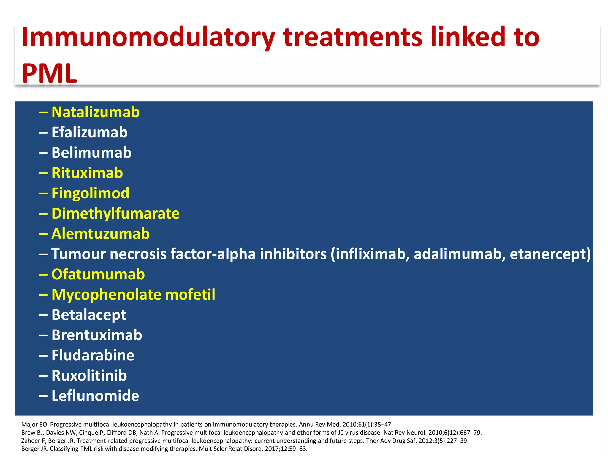 Progressive multifocal leukoencephalopathy (PML) | PDF