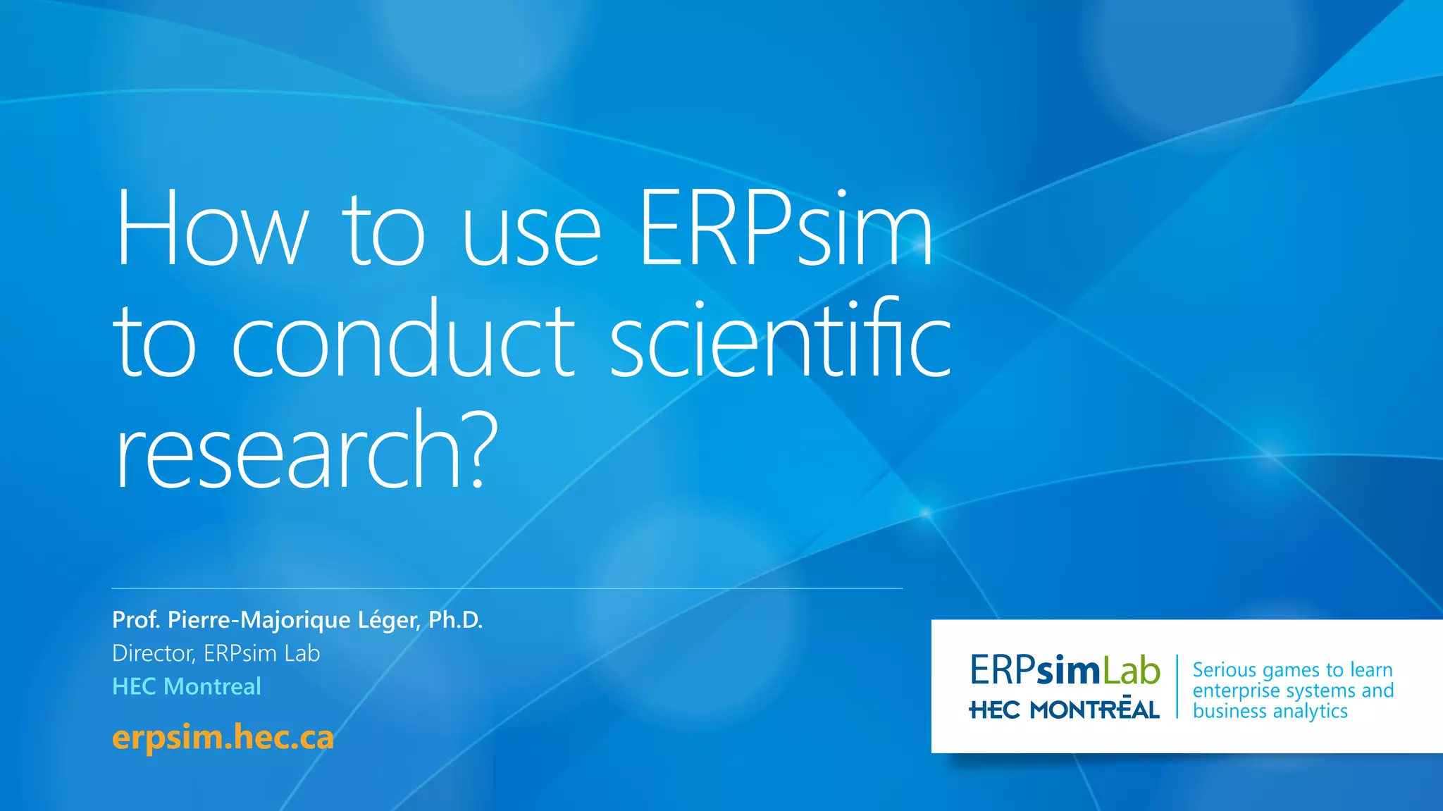 How to conduct scientific research with ERPsim | PPT