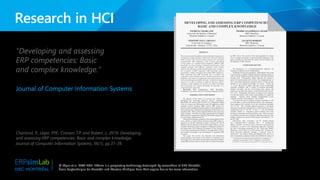 How to conduct scientific research with ERPsim | PPT