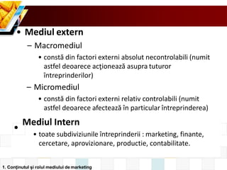 Mediul de marketing al firmei | PPTX