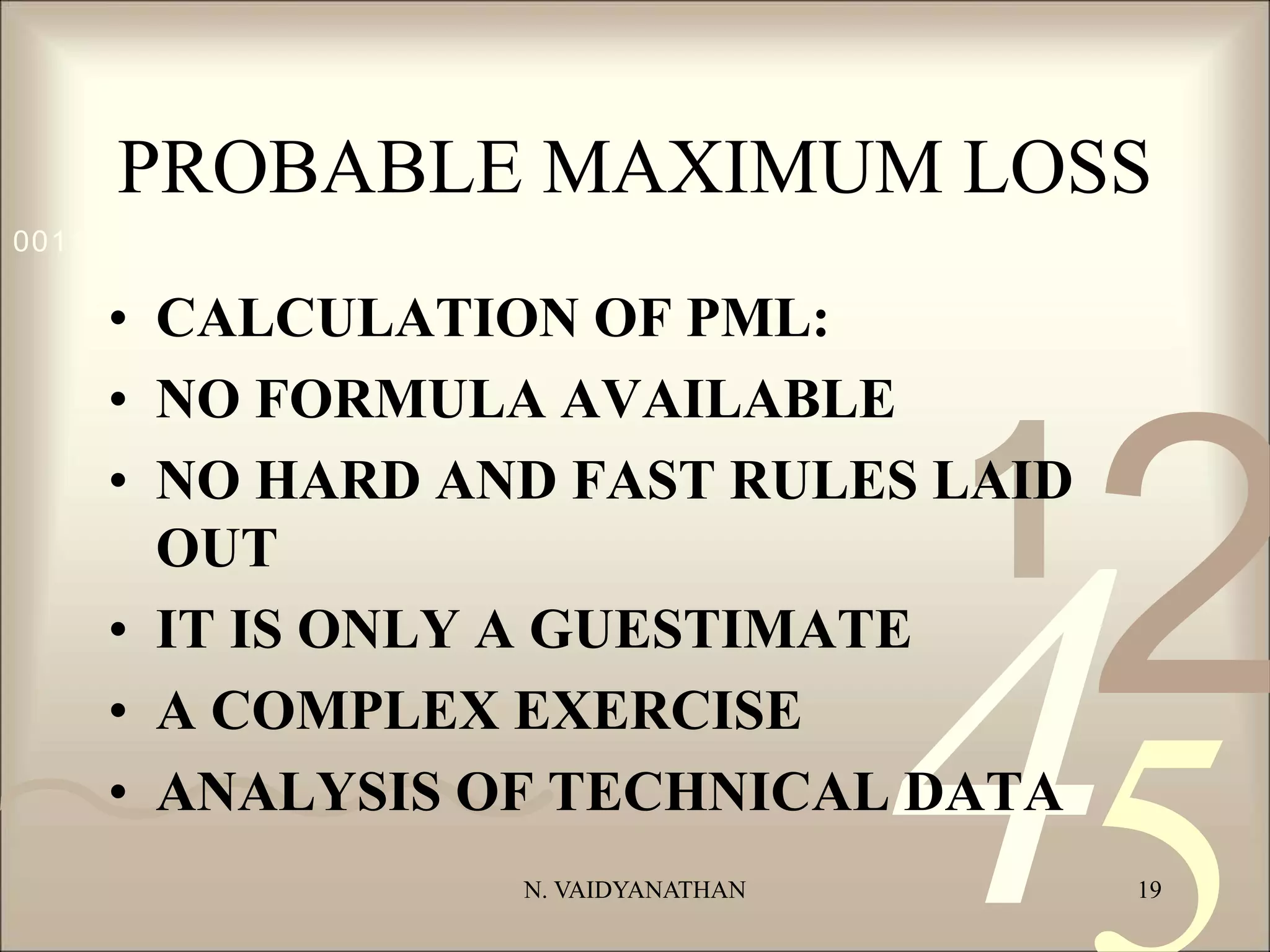 PML CALCULATIONS.ppt