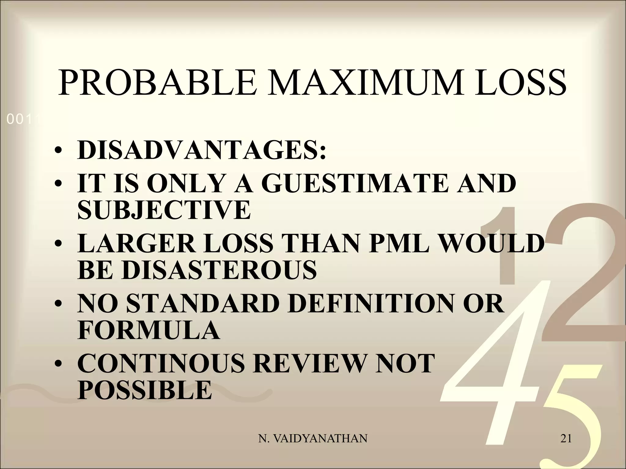 PML CALCULATIONS.ppt