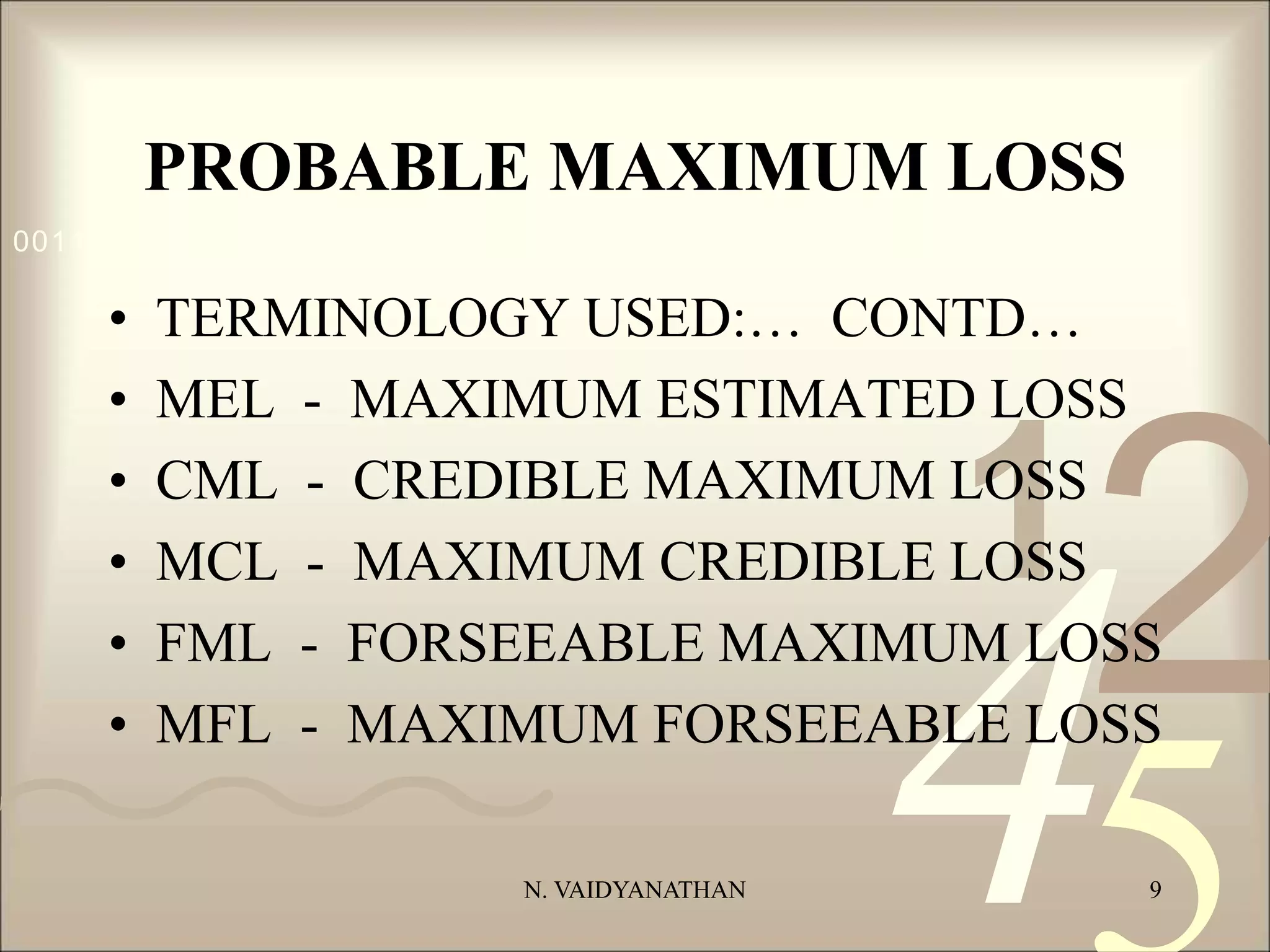 PML CALCULATIONS.ppt