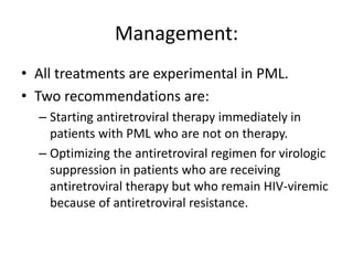 Progressive Multifocal Leucoencephalopathy | PPTX